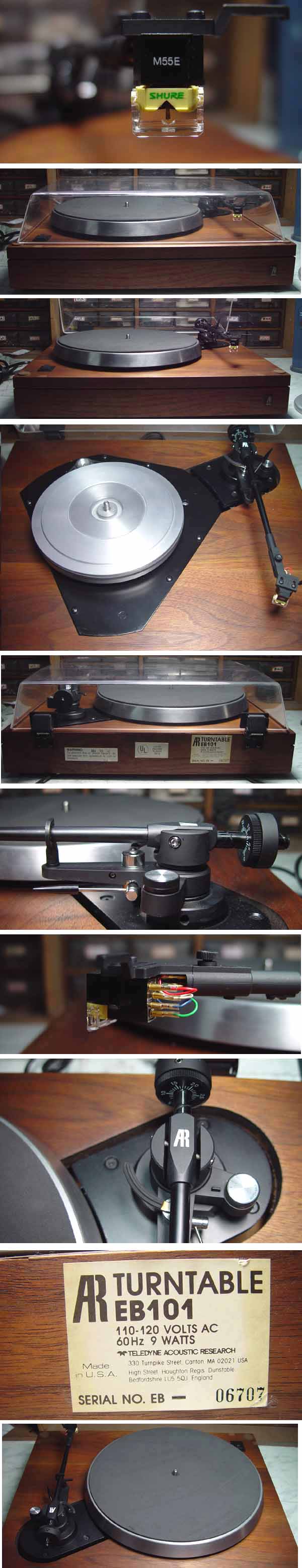 소리전자 - Acoustic Research EB-101- Turntable Record Player